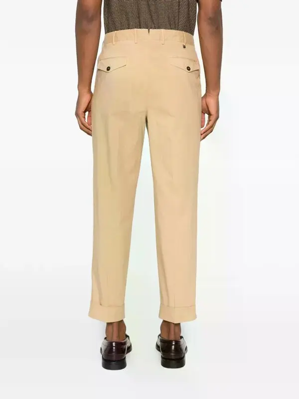 PT TORINO Pleated Trousers - Neutrals