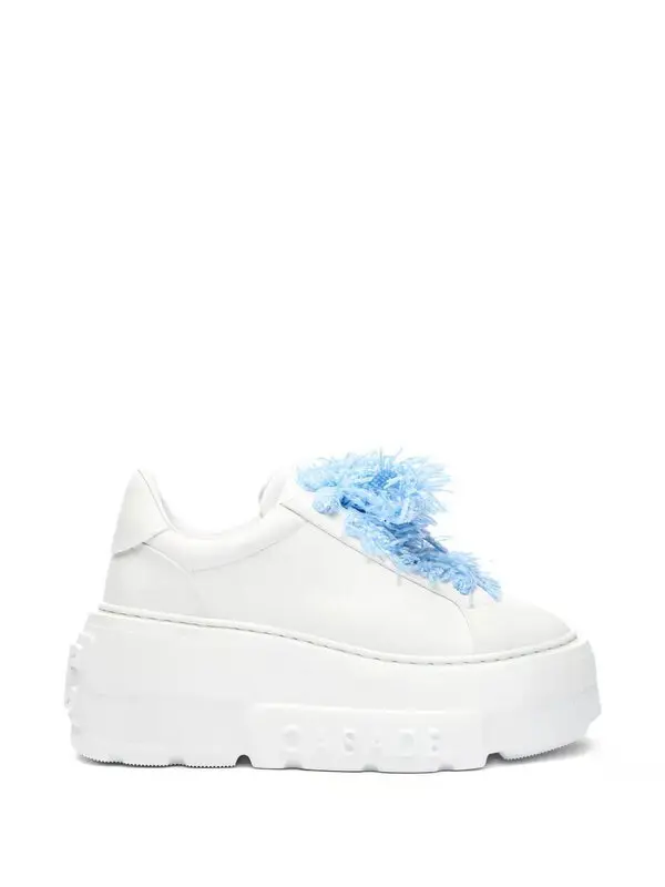 Casadei Platform Leather Sneakers
