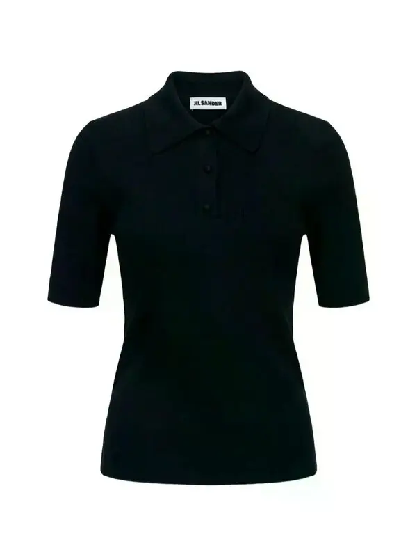 JIL SANDER Knitted Polo Top