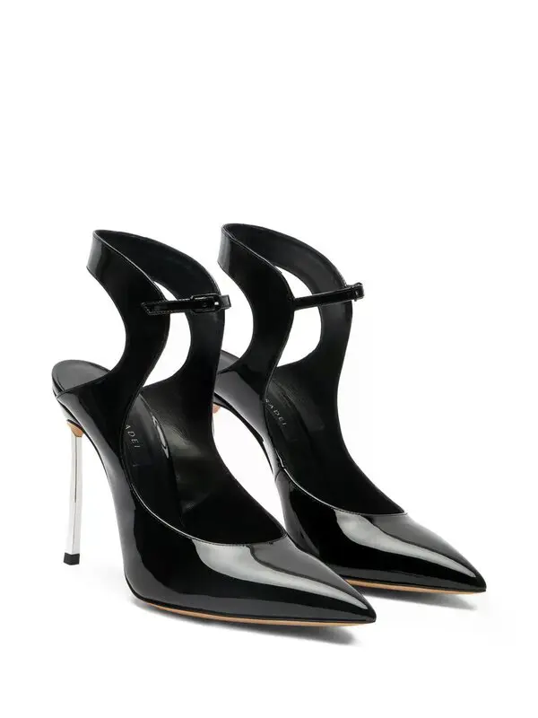 Casadei Ankle Strap Heel Pumps - Black