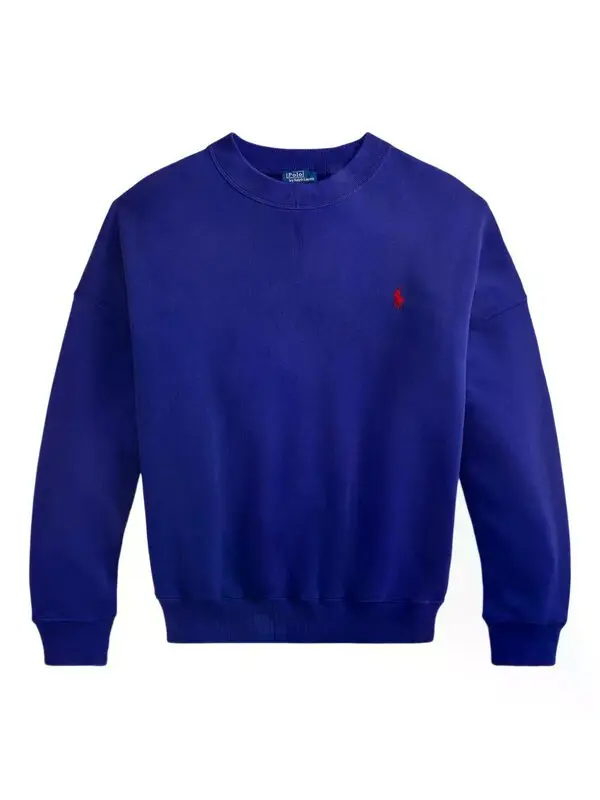 Polo Ralph Lauren Crew-neck Sweatshirt With Logo - Blue