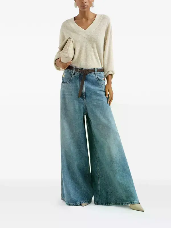 Brunello Cucinelli V-neck Long Sleeve Sweater