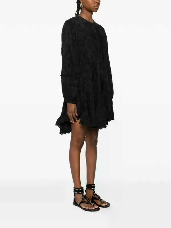 Isabel Marant Étoile Zame Dress Embroidered Cotton And Silk Blend