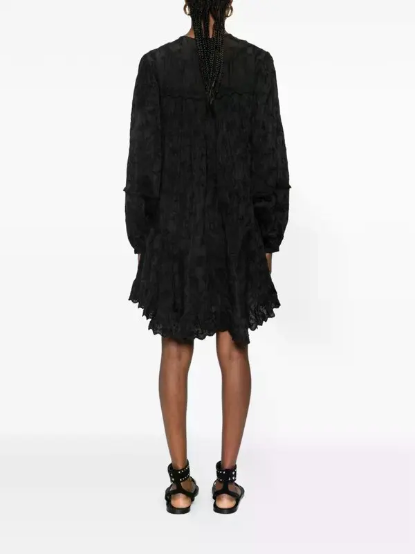 Isabel Marant Étoile Zame Dress Embroidered Cotton And Silk Blend