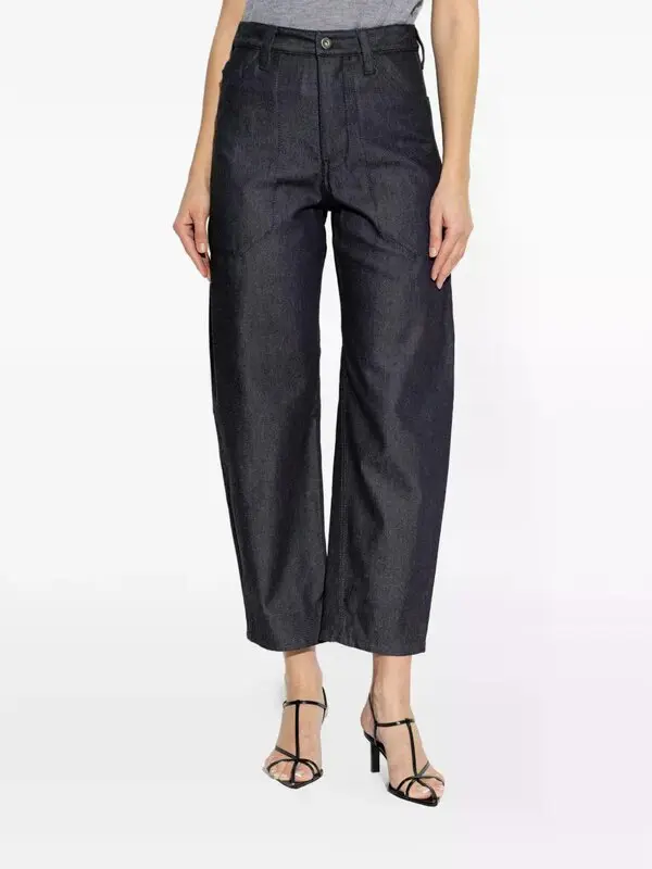 JIL SANDER Logo-patch Cropped Jeans