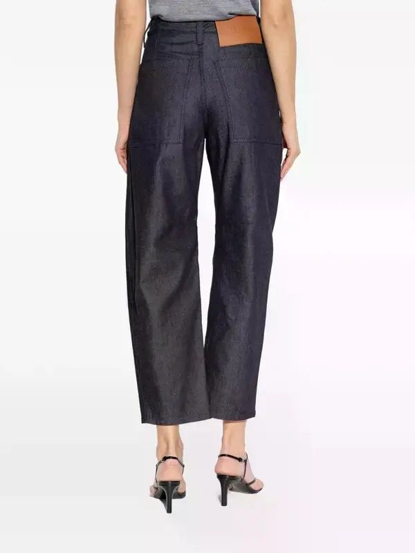 JIL SANDER Logo-patch Cropped Jeans