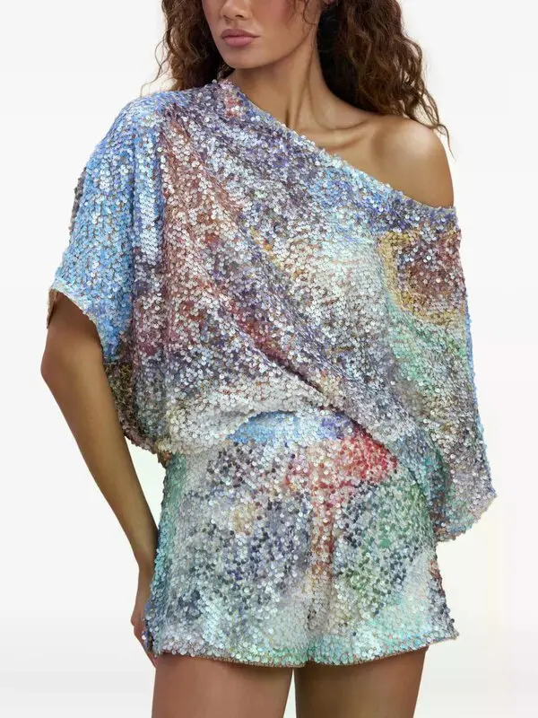 SANA OSMANI Chronos Sequin Shorts