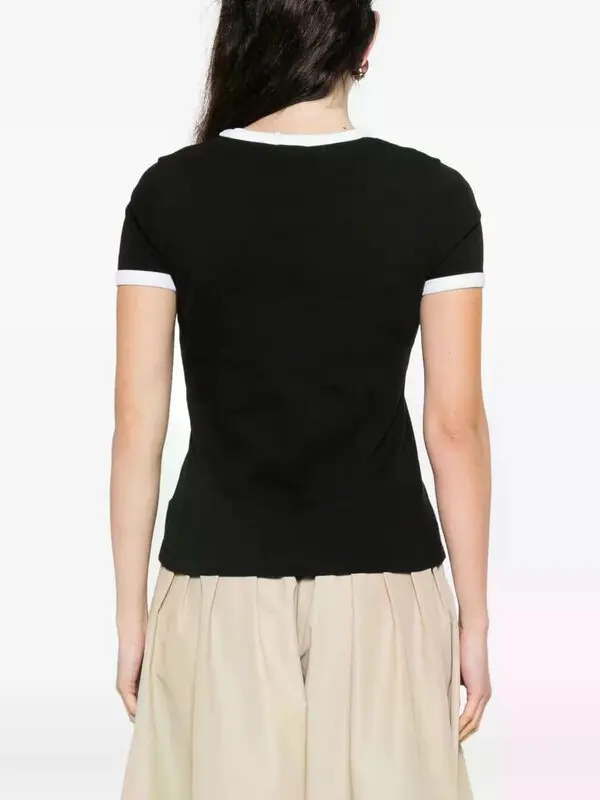 Kenzo Embroidered-flower T-shirt - Black