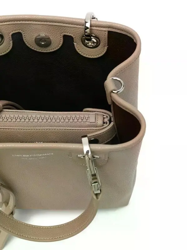 Emporio Armani Grained-leather Tote Bag