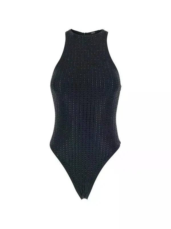 VENUJA Embellished Halterneck Beachwear - Black