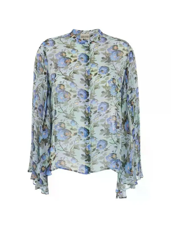 SEMICOUTURE Buttoned Floral Shirt