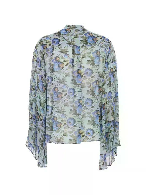 SEMICOUTURE Buttoned Floral Shirt