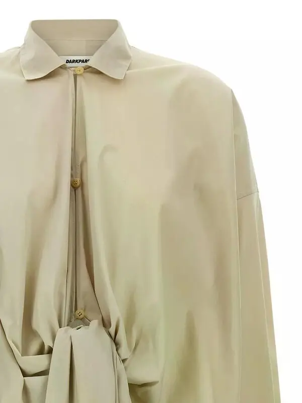 DARKPARK Romy Tie-waist Button Shirt - Neutrals