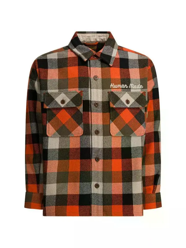 HUMAN MADE Check Pocket Coat - Orange