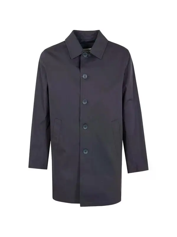 Herno Buttoned Coat - Blue