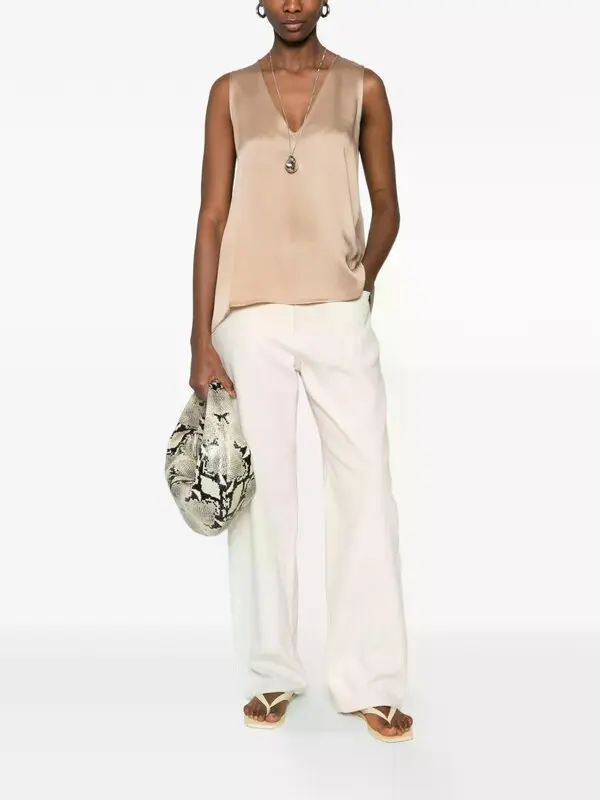 Antonelli Firenze Angelica V-neck Blouse - Neutrals