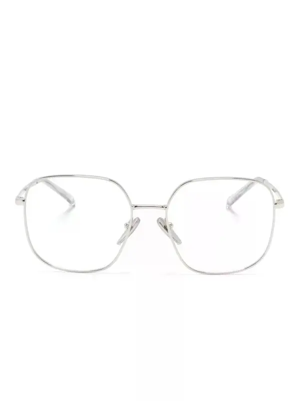 Prada Square-frame Glasses - Silver