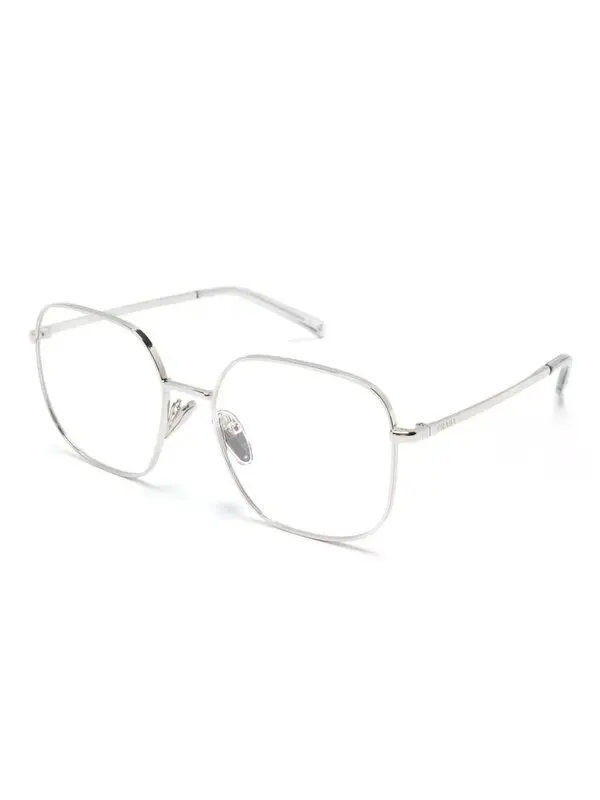 Prada Square-frame Glasses - Silver