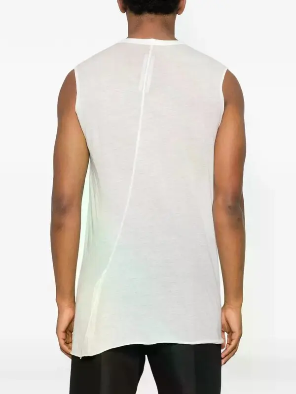 Rick Owens Ribbed Raw Edges T-shirt - White