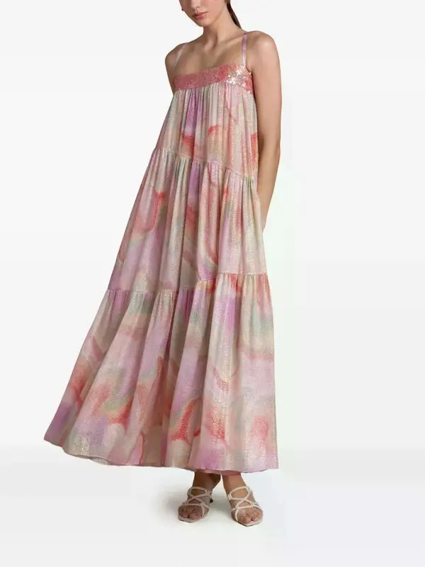 SANA OSMANI Tobago Sequin Midi Dress