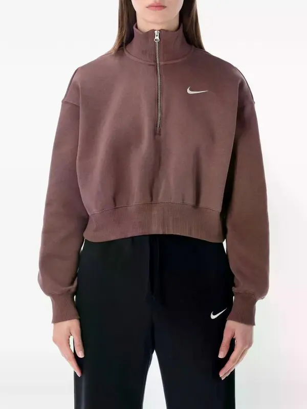 Nike Half-zip Cropped Sweatshirt