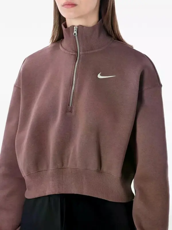 Nike Half-zip Cropped Sweatshirt