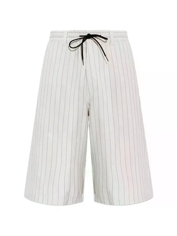 Y3 Pinstriped Drawstring Shorts