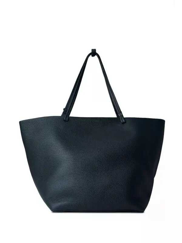 THE ROW Large Grained Leather Tote Bag - Black
