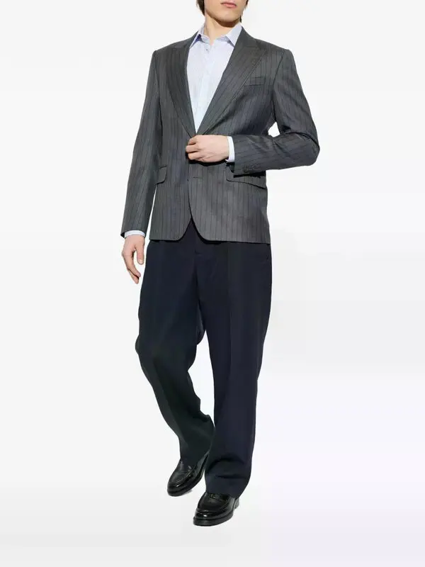 Dolce & Gabbana Pinstriped Blazer - Grey