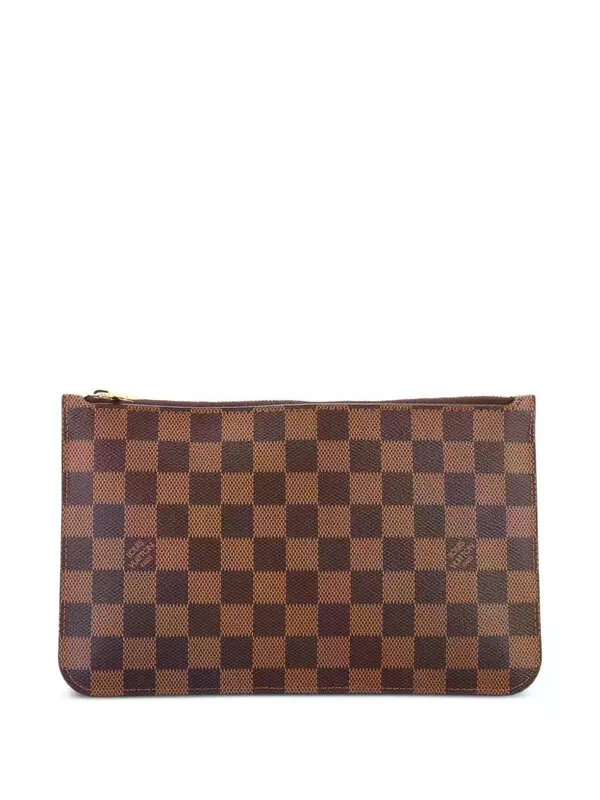LOUIS VUITTON Neverfull Pochette Damier Large Pouch