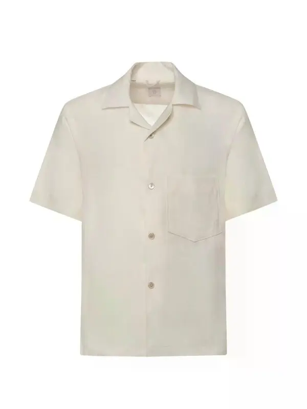 Eleventy Pocket Short-sleeve Shirt - Neutrals