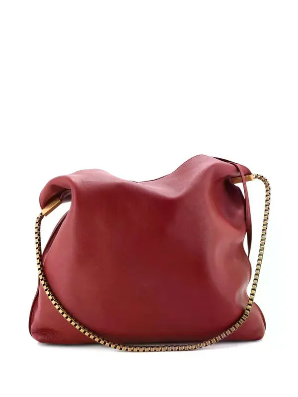 Saint Laurent Suzanne Leather Medium Hobo Bag