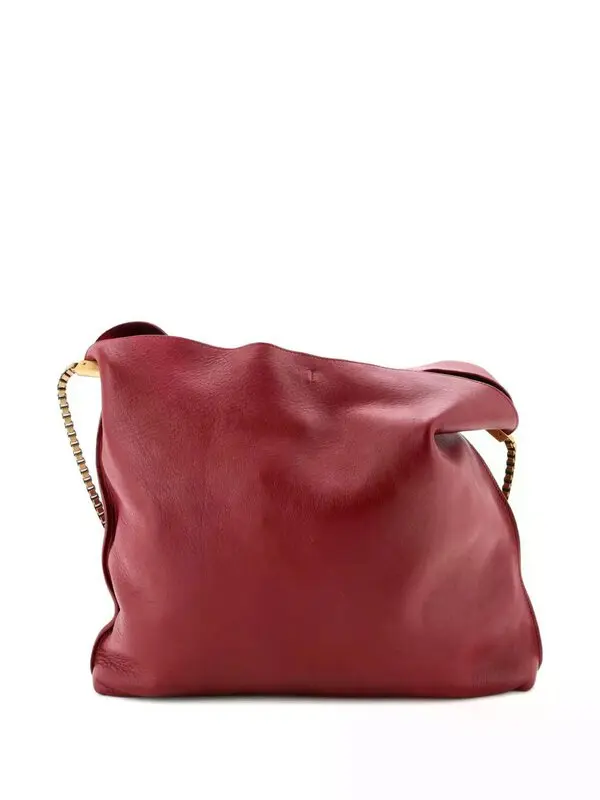 Saint Laurent Suzanne Leather Medium Hobo Bag