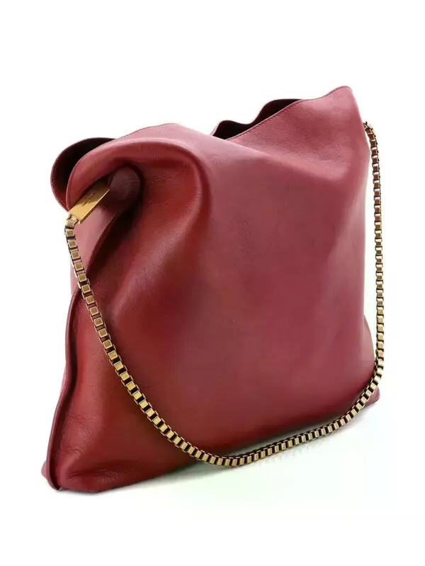 Saint Laurent Suzanne Leather Medium Hobo Bag