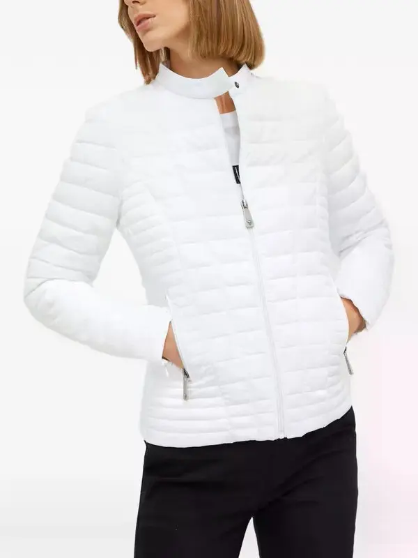 Guess Quilted Zip Jacket - White