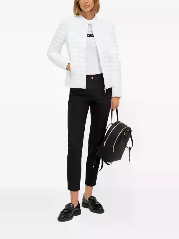 Guess Quilted Zip Jacket - White