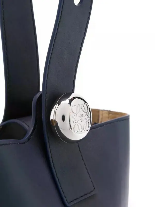 Loewe Mini Pebble Bucket Bag - Blue