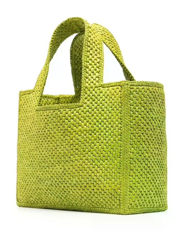 Loewe Small Raffia Tote Bag - Green