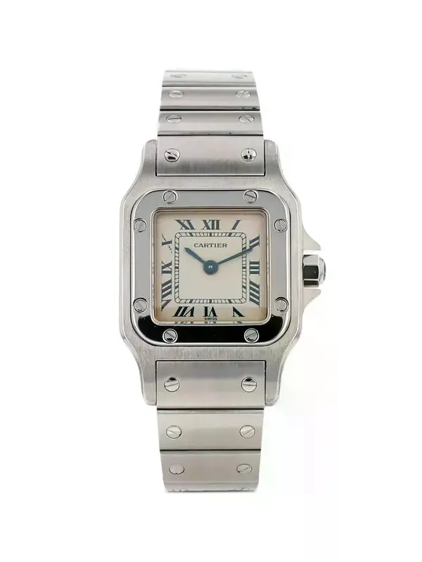 CARTIER 2000s Santos 24mm Watch - White