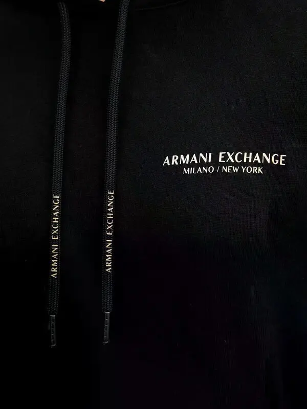 Armani Exchange Drawstring Hooded Mini Dress