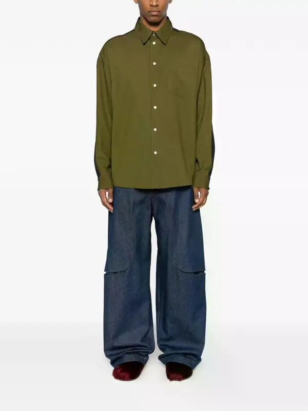 Marni Pocket Colour-block Shirt