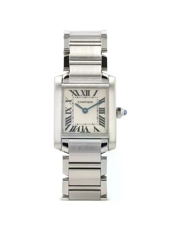 CARTIER 2000s Tank Française 25mm Watch - White