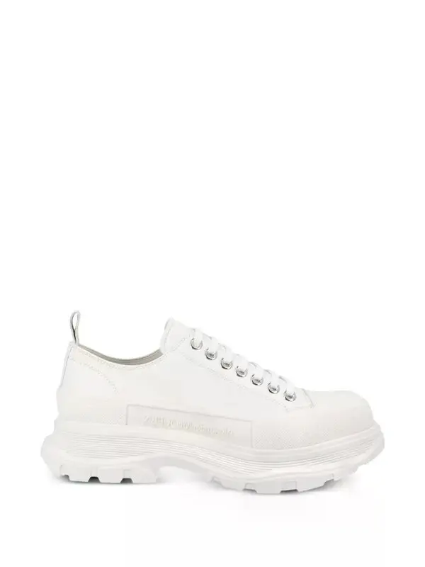 Alexander McQueen Tread Slick Lace-up Sneakers - White