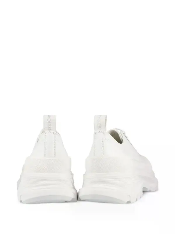 Alexander McQueen Tread Slick Lace-up Sneakers - White
