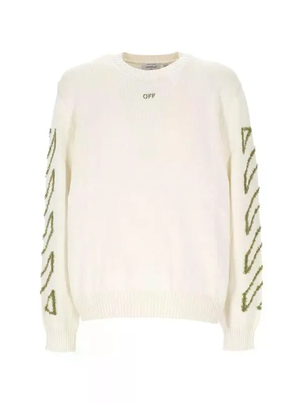 Off-White Crew-neck Long-sleeve Sweater