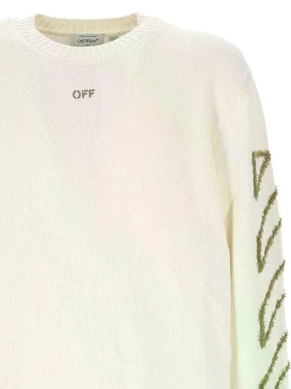 Off-White Crew-neck Long-sleeve Sweater