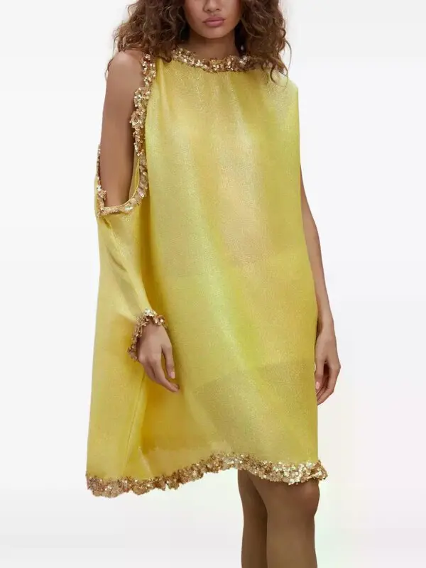 SANA OSMANI Arez Sequin-embellished Mini Dress