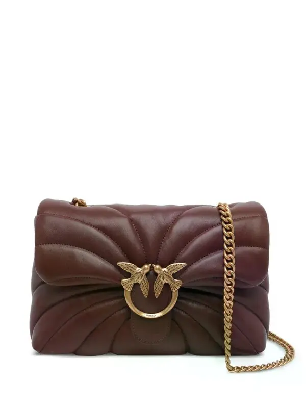 Pinko Love Puff Quilted Shoulder Bag - Brown