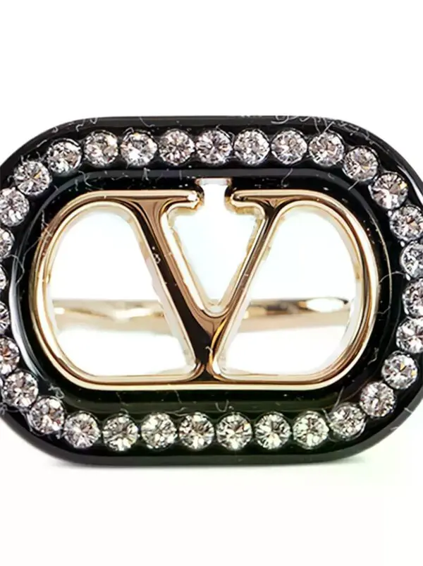 Valentino Garavani Logo Ovalette Ring