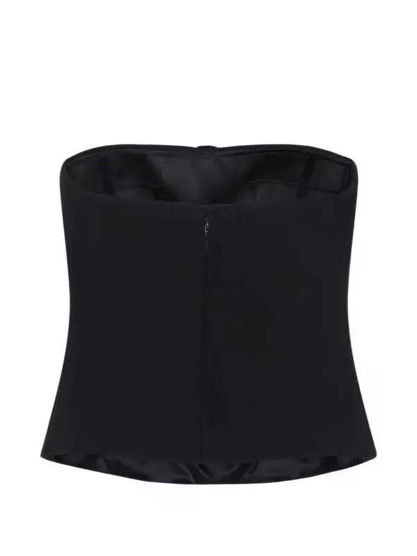 Giorgio Armani Silk Strapless Top